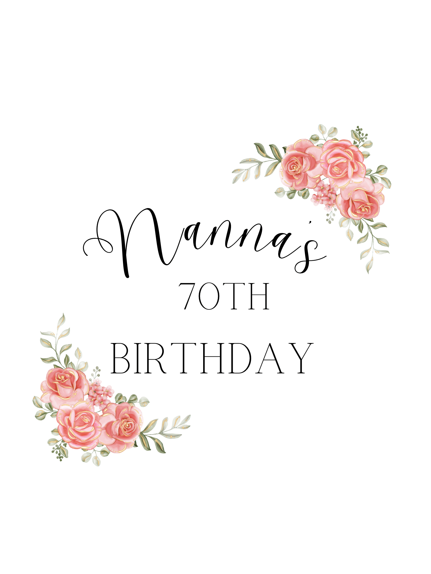 TESTER Birthday Sack Floral flowers – The Perfect Gift Co.